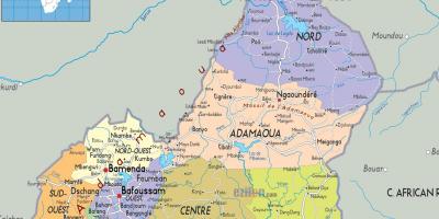 Camarões mapa - Mapas de Camarões (África central África)